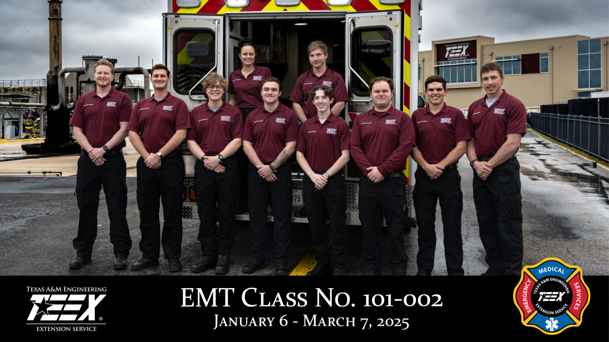 EMT Class 101-2 Graduation | TEEX.ORG